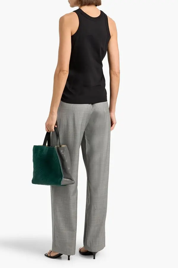 Loulou De Saison Wool-twill Straight-leg Pants - Anthracite