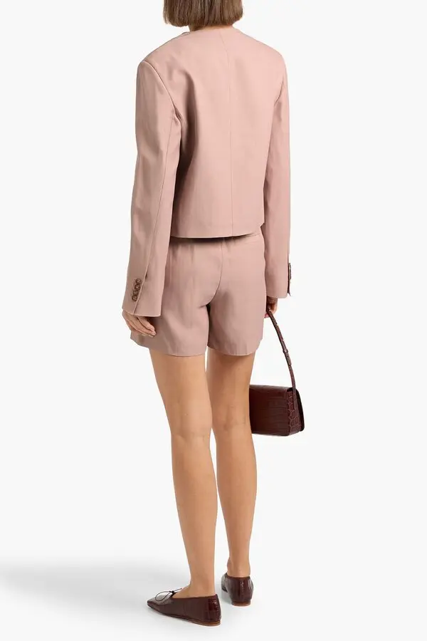 Loulou De Saison Malli Double-breasted Twill Blazer - Blush