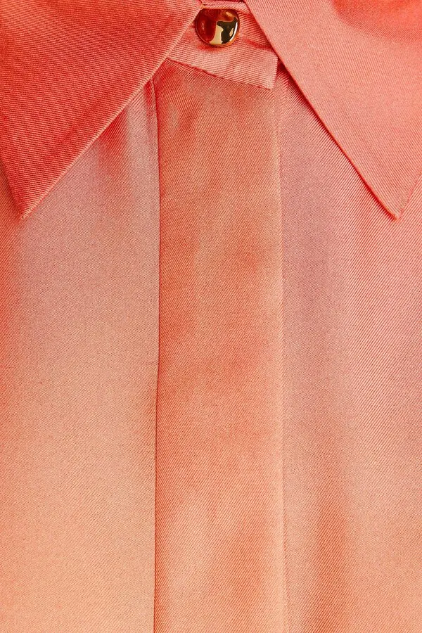 Zimmermann Asymmetric Dégradé Silk-twill Shirt