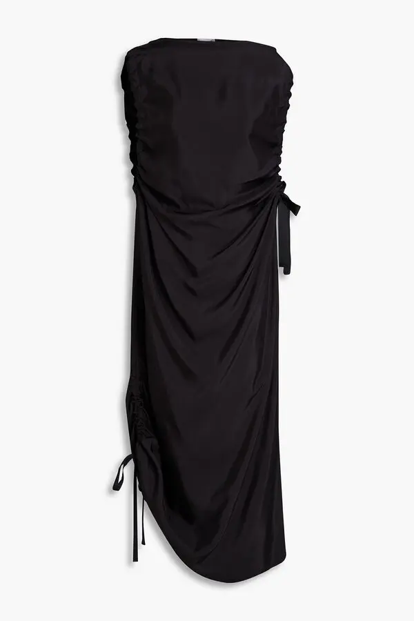 BY MALENE BIRGER Chita Ruched Twill Midi Dress