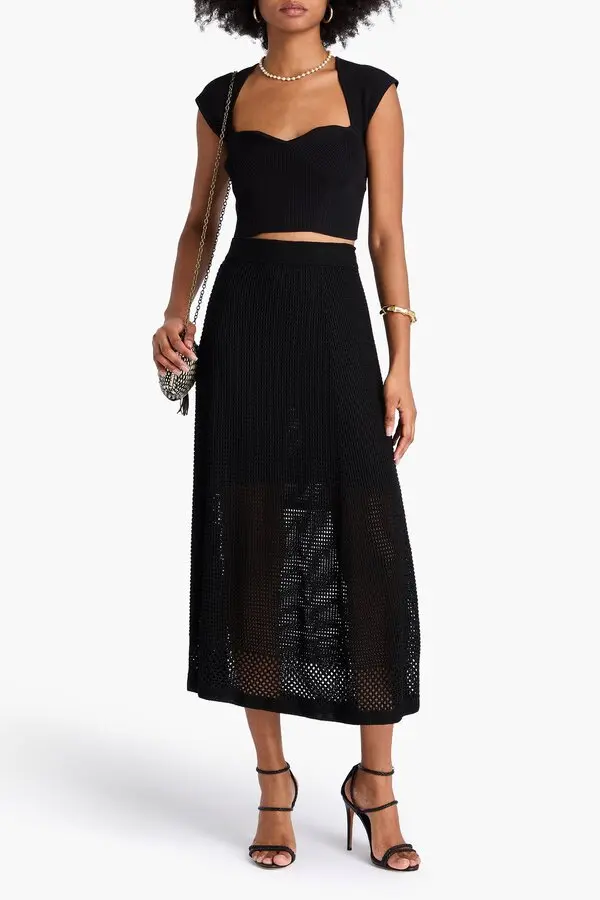 Zimmermann Crochet-knit Midi Skirt