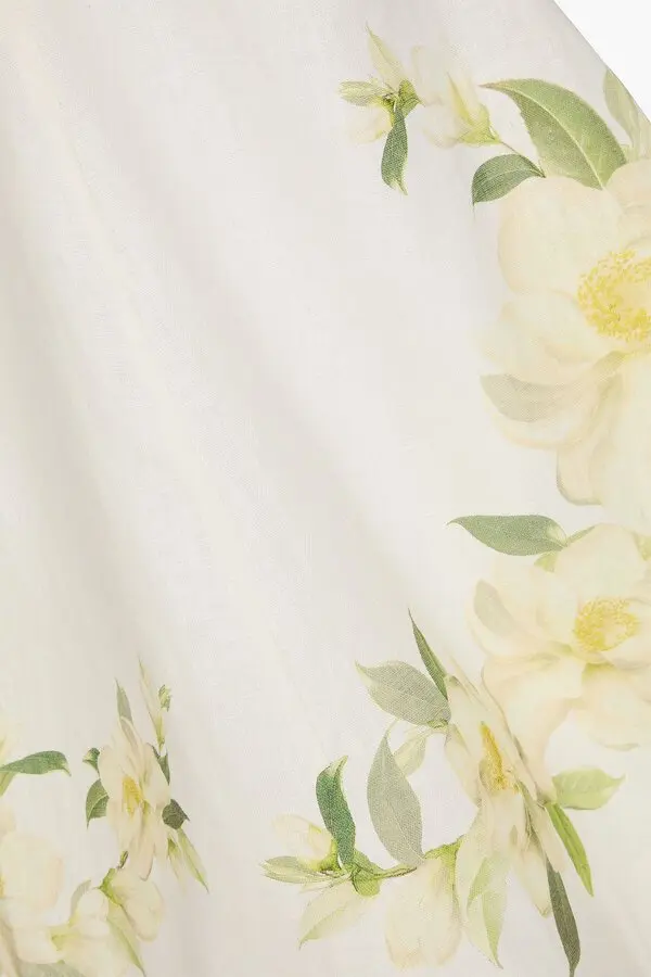 Zimmermann Floral-print Linen Mini Dress