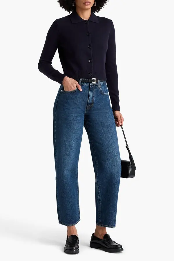 FRAME Low Slung Barrel-leg Jeans
