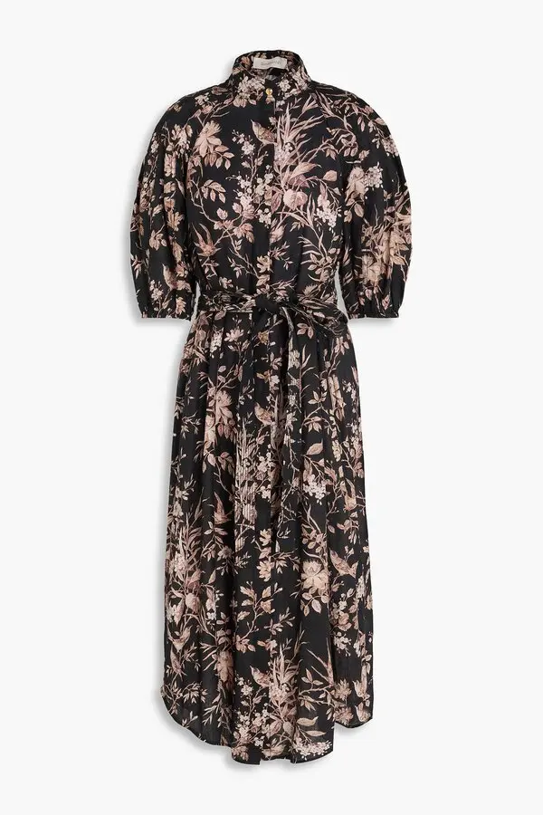 Zimmermann Linen Midi Dress - Black