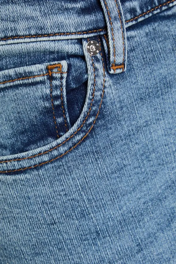 FRAME High-rise Straight-leg Jeans - Light Denim