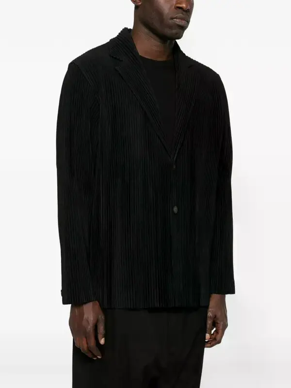 Issey Miyake Pleated Button Blazer