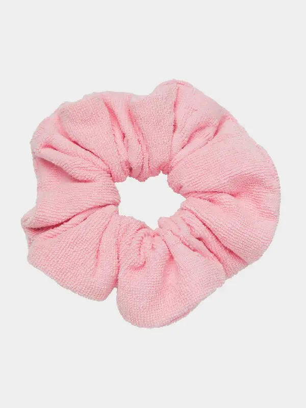 Hunza G Sunny Towelling Giant Scrunchie - Pink