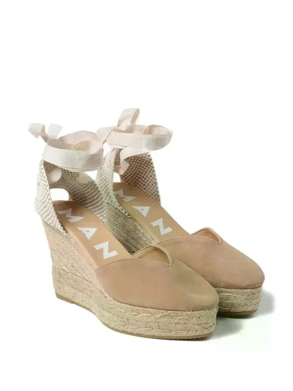 Manebí Platform Ribbon Lace-up Espadrilles