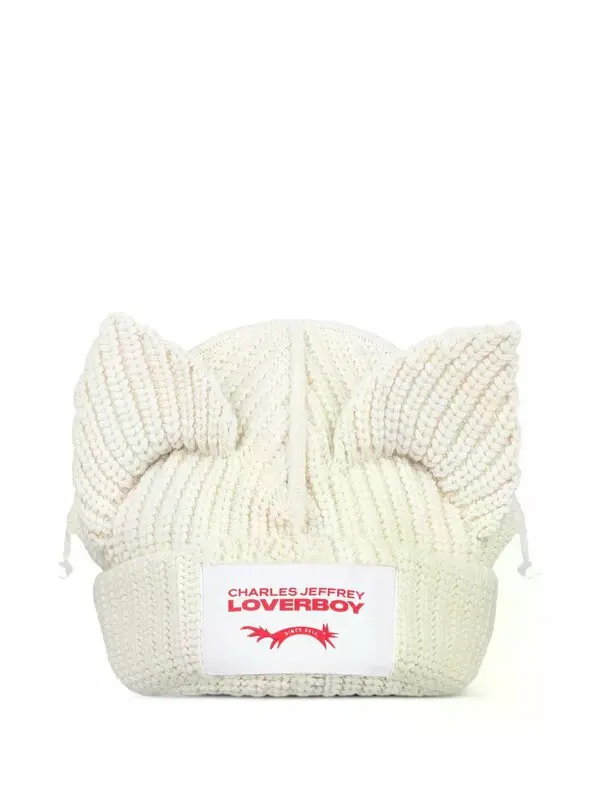 CHARLES JEFFREY Ears Beanie - Neutrals