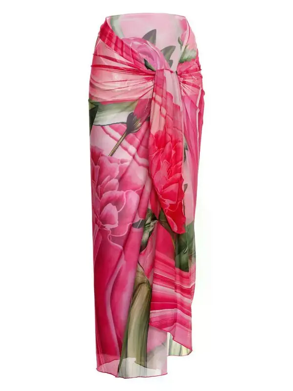 Agua Bendita Marine Beach Cover-up - Pink