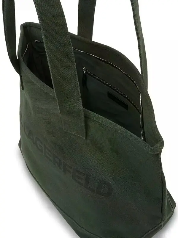 Karl Lagerfeld Logo-detail Tote Bag - Green