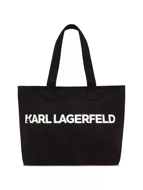 Karl Lagerfeld Logo Tote Bag - Black