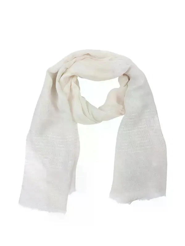 Peserico Fringed-edge Scarf - Neutrals
