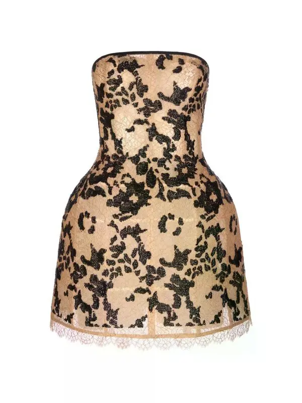 IMROSKA 29 Lace Strapless Mini Dress