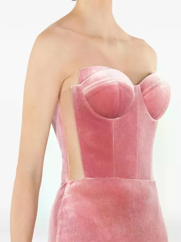 IMROSKA Strapless Maxi Dress