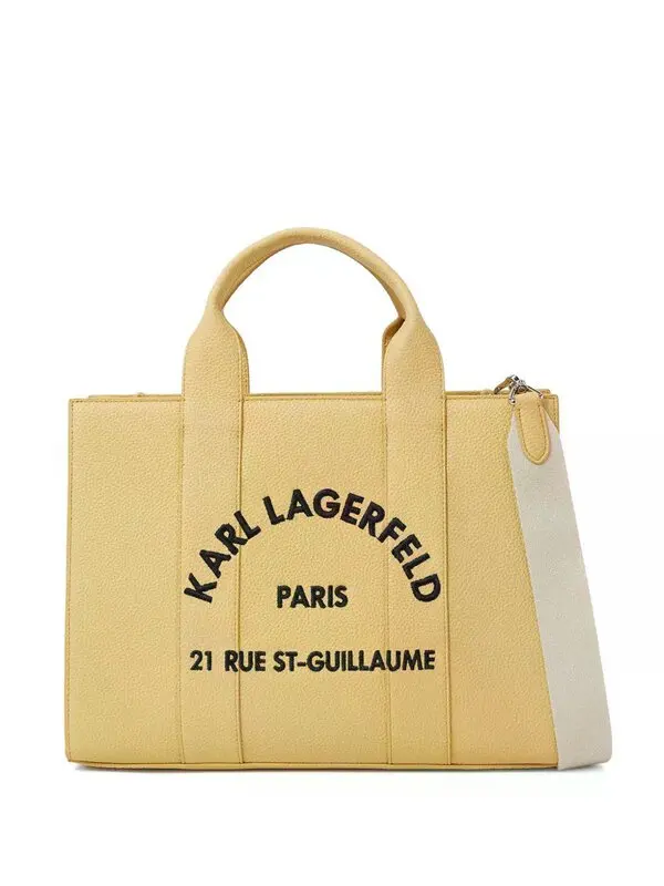 Karl Lagerfeld Rue St-guillaume Medium Tote - Yellow