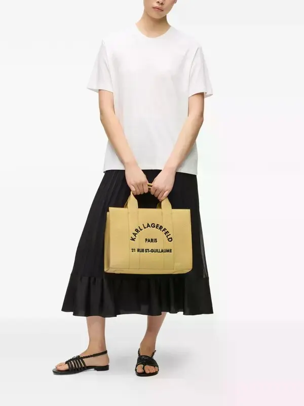 Karl Lagerfeld Rue St-guillaume Medium Tote - Yellow