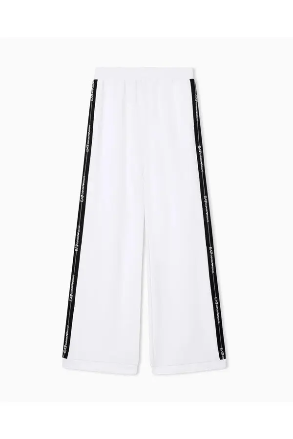 EA7 Cotton Jersey And Modal Trousers - White