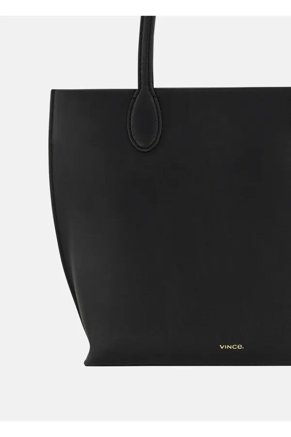 Vince Athene Nappa Leather Mini Tote - Black