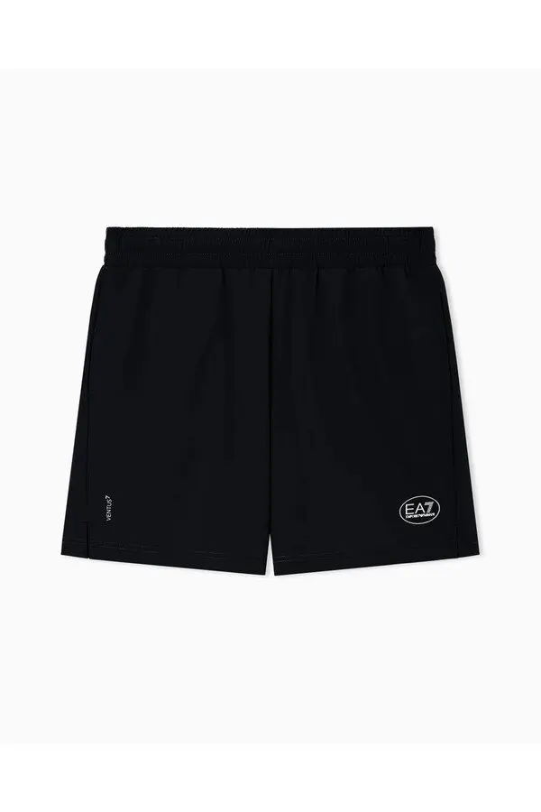 EA7 Tennis Pro Shorts In Ventus7 Technical Fabric - Black