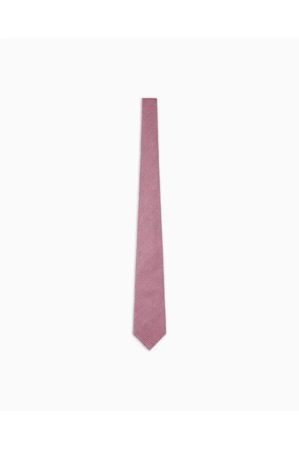Giorgio Armani Jacquard Silk Neck Tie - Pink