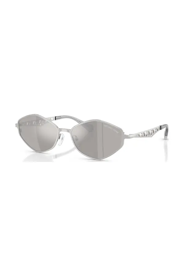 Michael Kors Irregular Sunglasses With Silver Mirrored Lens - Gold