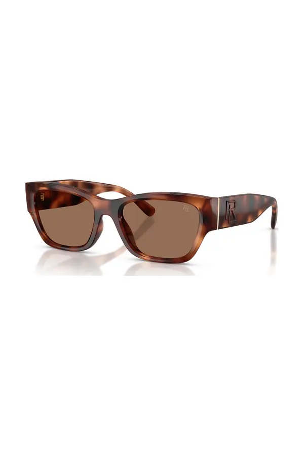 Ralph Lauren Tortoise Full Rim Rectangle Sunglasses - Brown