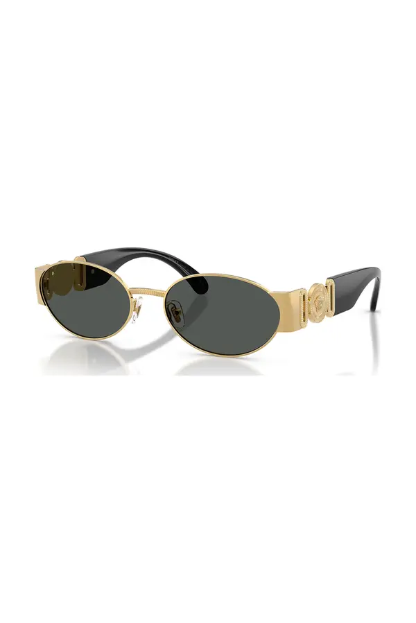 Versace Sunglasses With Medusa Decor - Gold