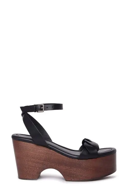 Paige Romy Ankle Strap Platform Sandal - Black
