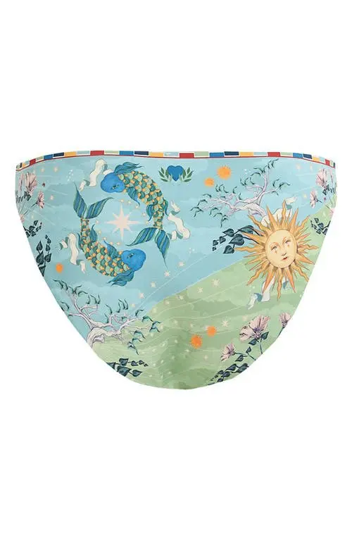 Agua Bendita Ilu Solstice Bikini Bottoms - Blue