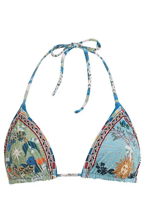 Agua Bendita Lolita Solstice Beaded Bikini Top