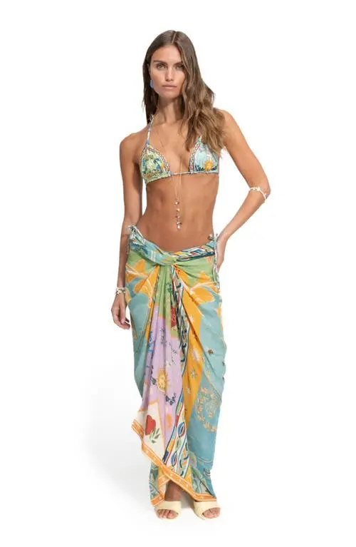 Agua Bendita Lolita Solstice Beaded Bikini Top