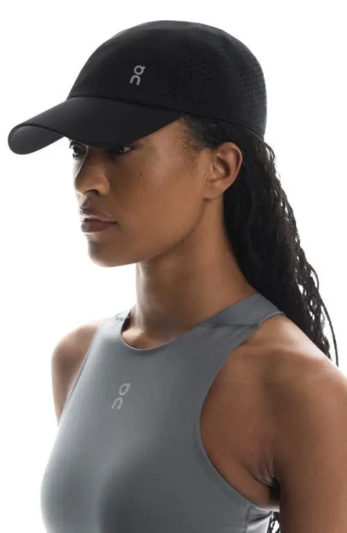 On Lightweight Baseball Cap - Black