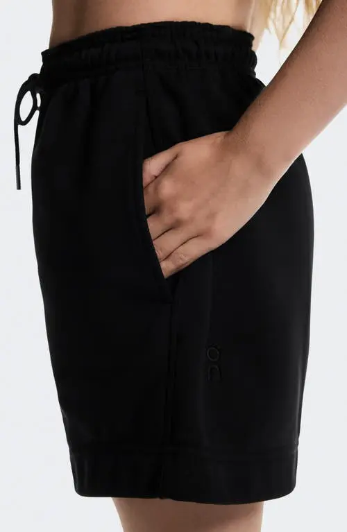 On Club Collective Cotton-blend Fleece Shorts - Black