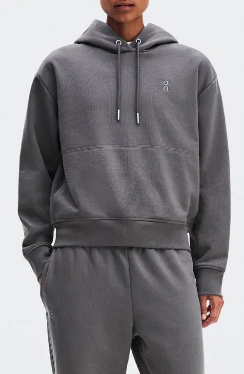 On Club Collective Logo Embroidered Hoodie - Ember