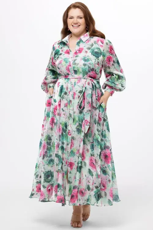 SYDNEY'S CLOSET Shirtwaist Maxi Dress