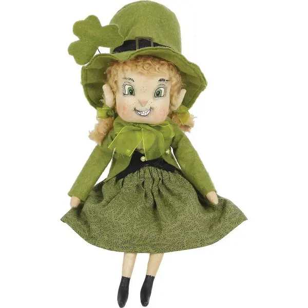 GALLERIE II St. Patricks Leprechaun Figurine - Green