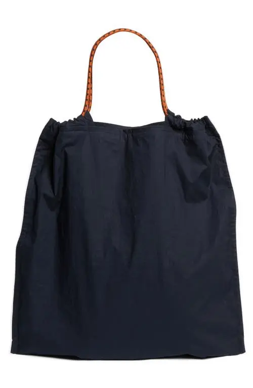 Plan C Cotton Shopper Tote - Blue Black