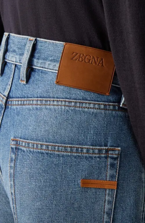Zegna Bleached Cotton Roccia Jeans