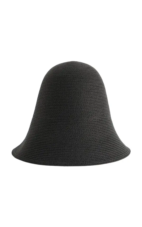 TOTEME Woven Paper Sun Hat - Black