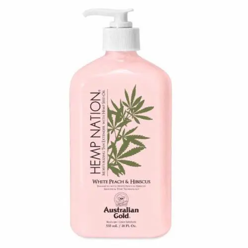 AUSTRALIAN GOLD Hemp Nation White Peach And Hibiscus Tan Extender 18oz