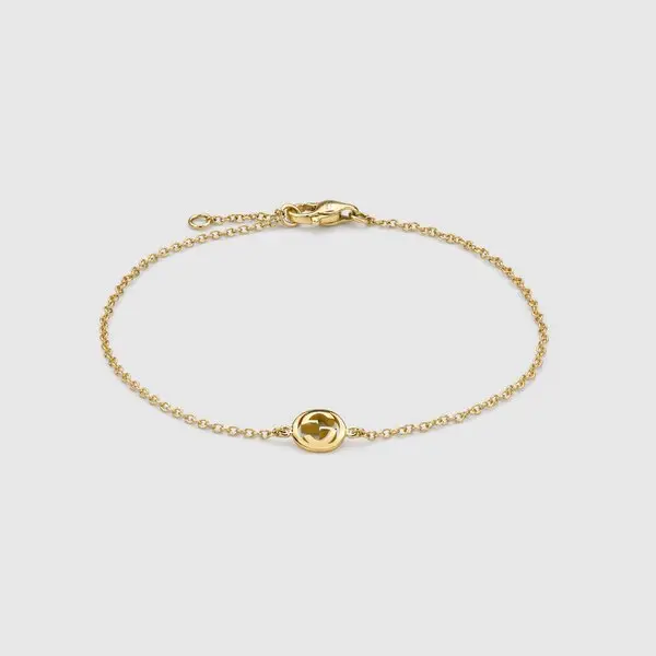 Gucci Interlocking G 18k Chain Bracelet - Yellow Gold