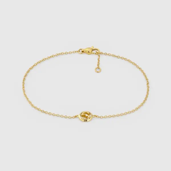 Gucci Interlocking G 18k Chain Bracelet - Yellow Gold