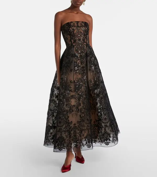 elie saab embroidered dress Lucy Paris Dierdre Sleeveless Mini Dress main image 0