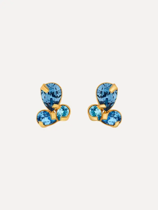 Oscar De La Renta Pear-cut Cluster Stud Earrings - One-color