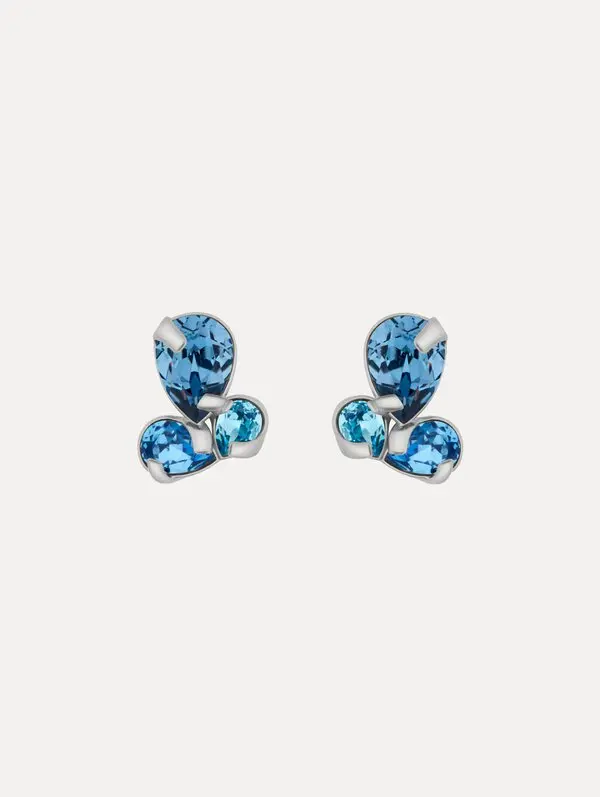 Oscar De La Renta Pear-cut Cluster Stud Earrings - One-color