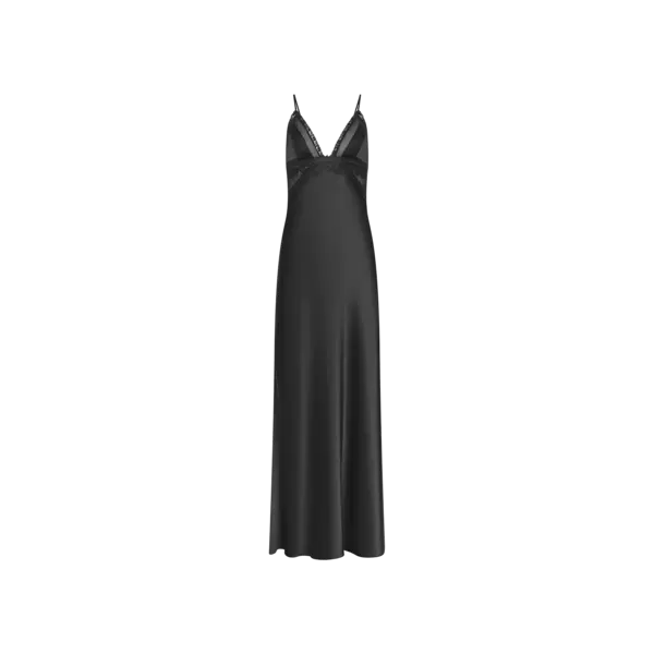 L'Agence Elsa Silk Gown - Black