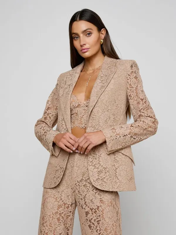 L'Agence Chamberlain Lace Blazer