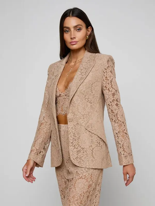 L'Agence Chamberlain Lace Blazer
