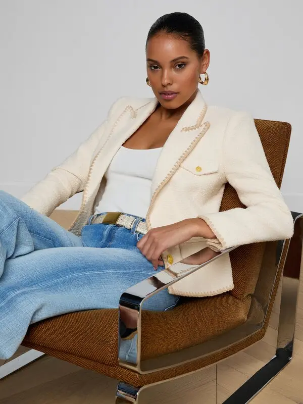 L'Agence Wylla Tweed Blazer